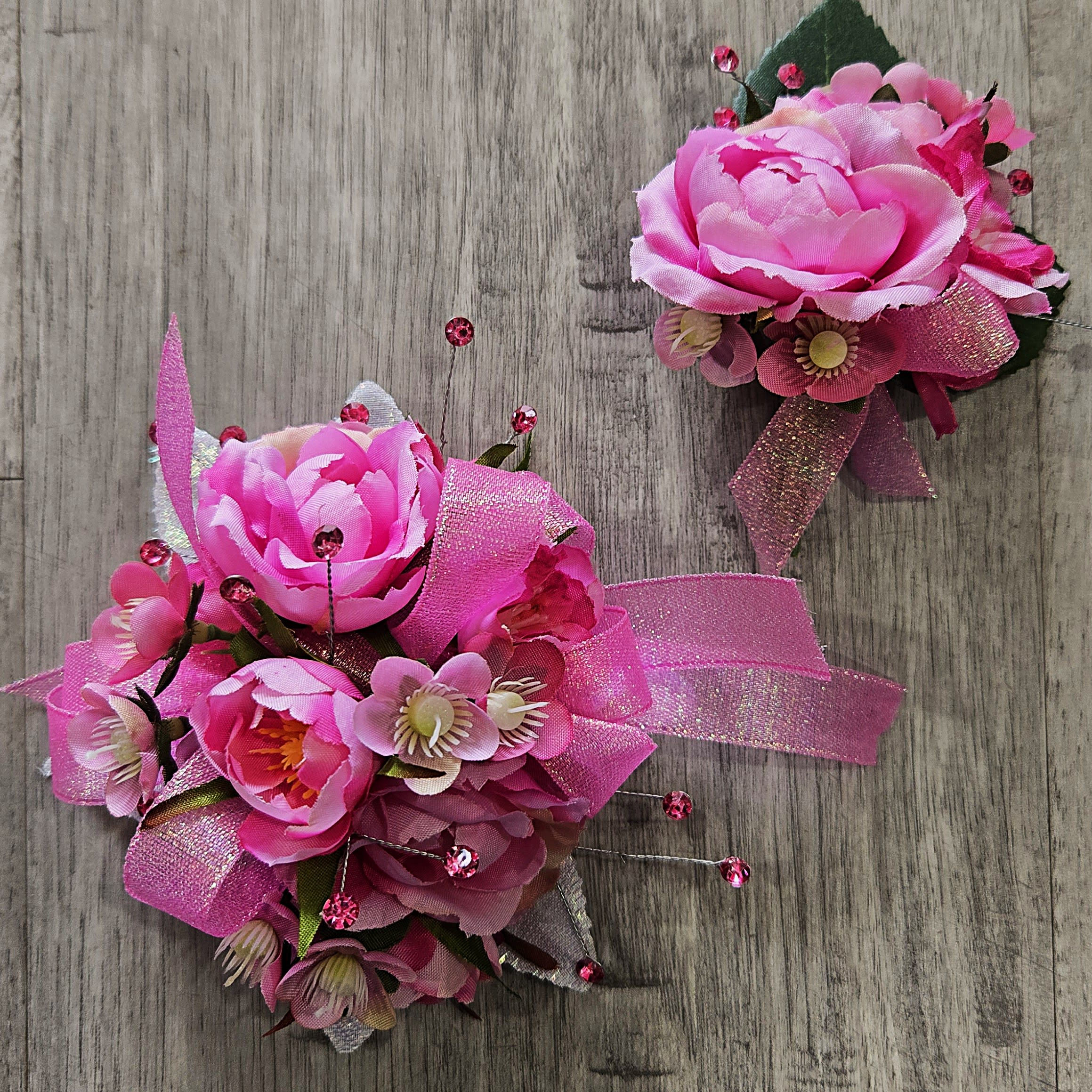 Pink Silk Prom Set Flower Delivery Cambridge MN - Cambridge Floral, Inc