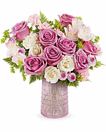 TELEFLORA;S BLUSH BLOSSOMS Flower Delivery Baytown TX - Bee Hive Florist