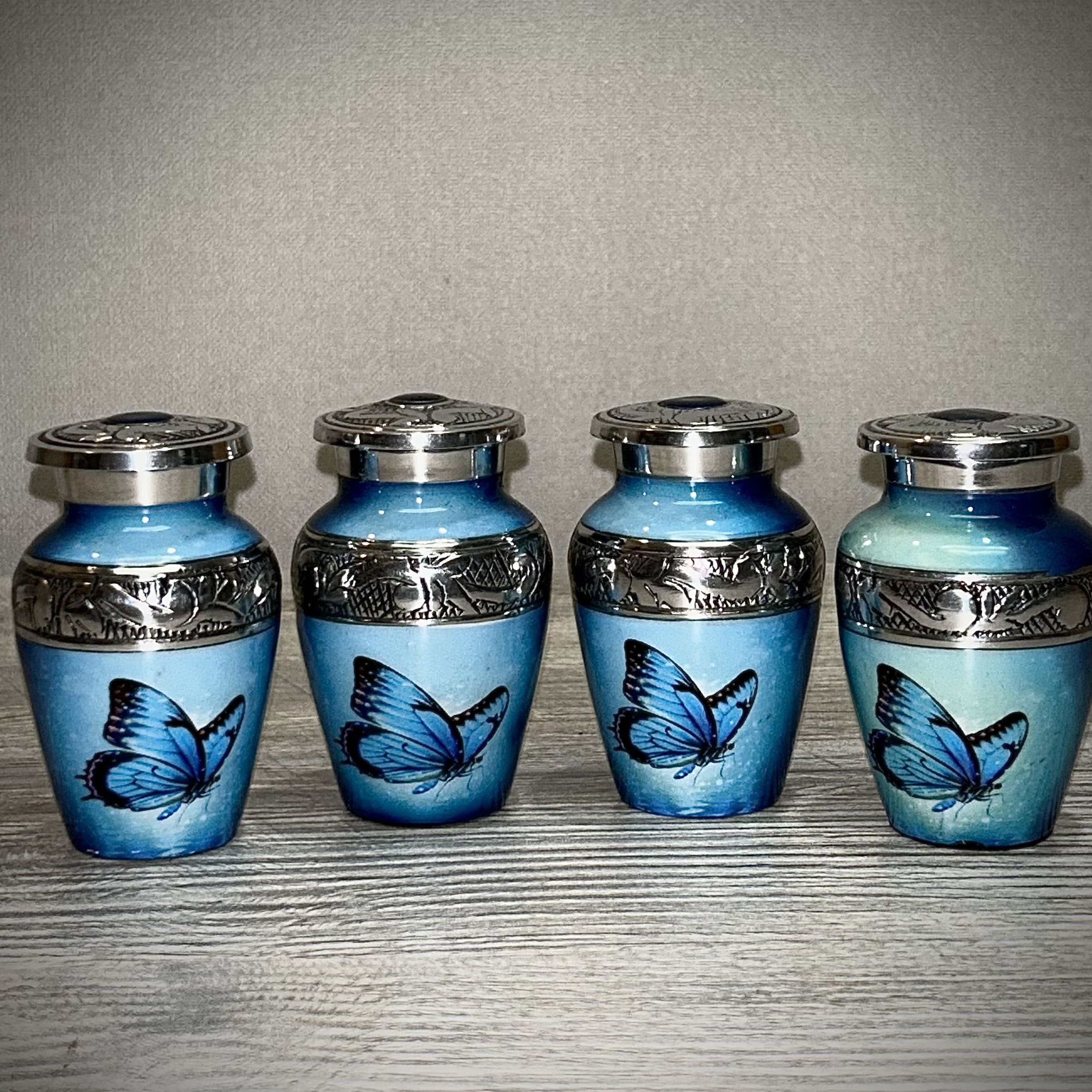 Blue Butterfly Keepsake Cremation Urn Flower Delivery Cambridge MN ...