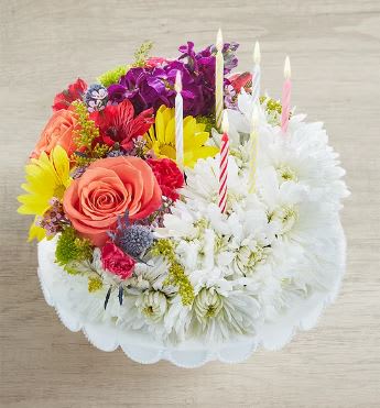 Brightest Day Half Cake Flower Delivery Springfield MO - Flowerama