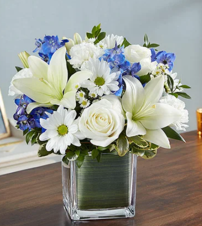 Healing Tears - Blue and White Flower Delivery Springfield MO - Flowerama