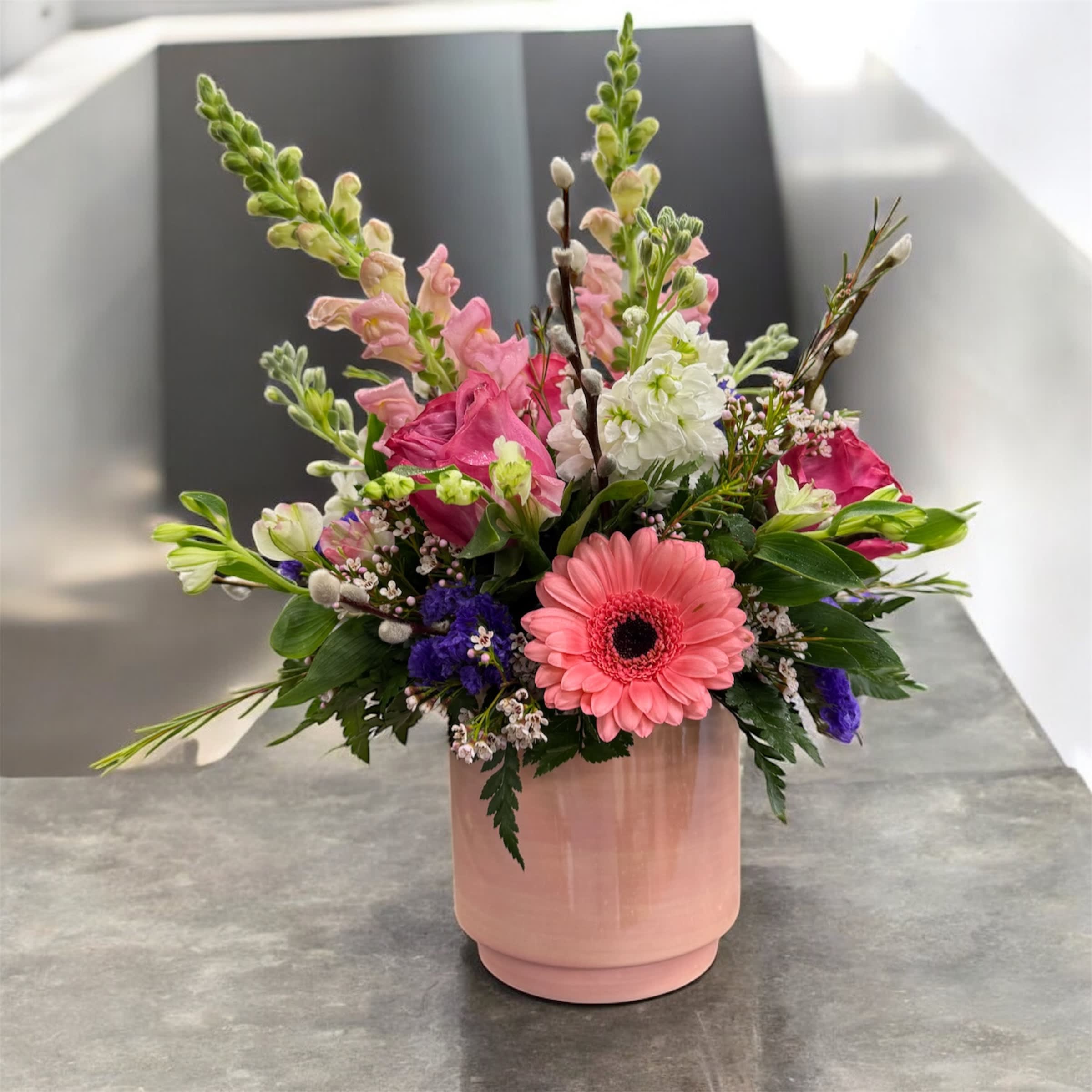Designer's Choice Ceramic Container Arrangement Flower Delivery ...