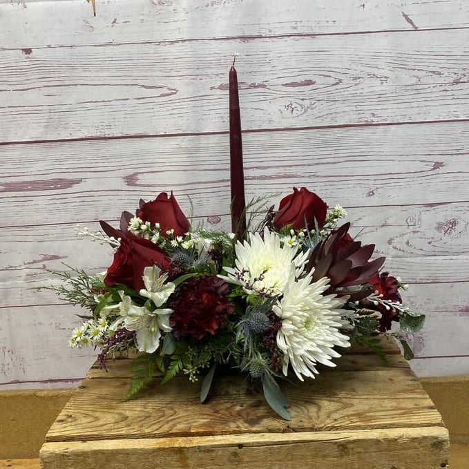 As Seasons Change Fresh Floral Centerpiece in Edwardsville, IL | Goff ...