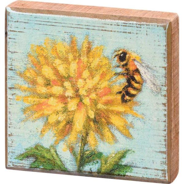Block Sign - Dandelion - Saxons Flowers & Gifts