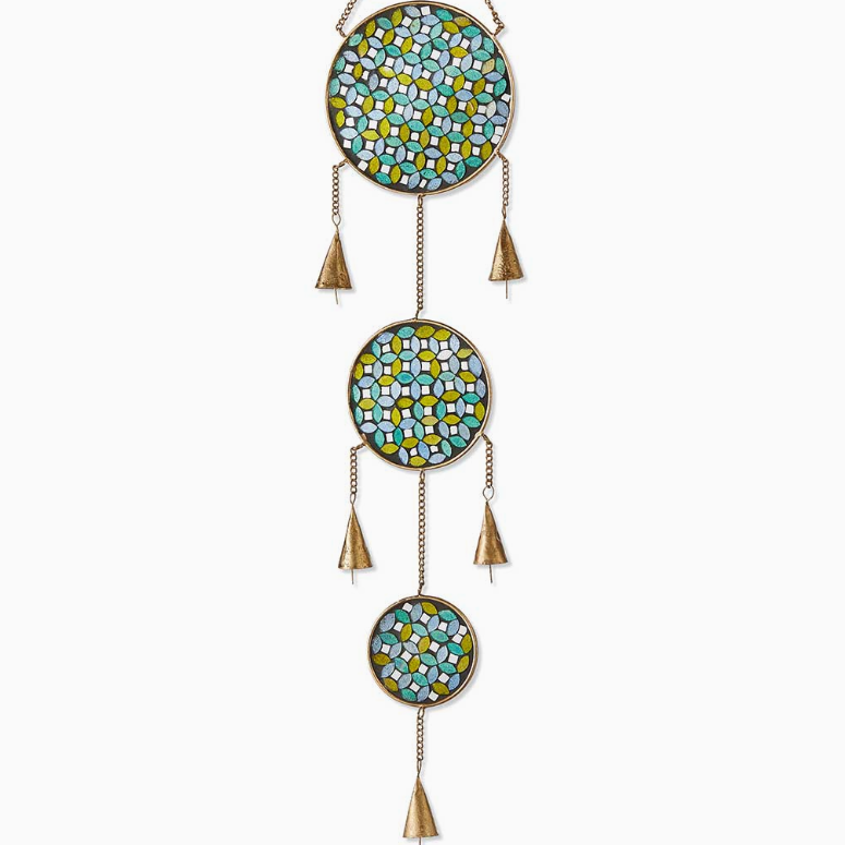 Radiance Mosaic Wind Chime | Colorful Glass Garden Chime | Enchanted ...