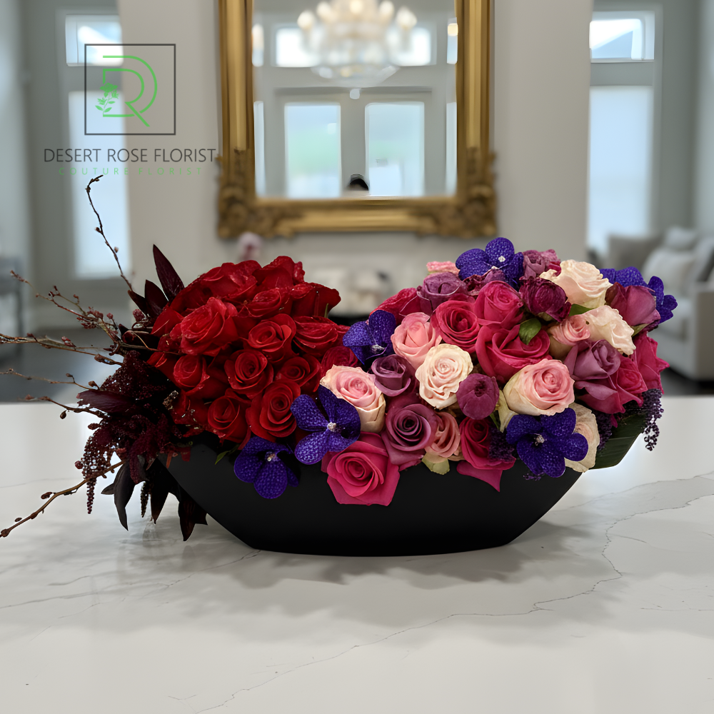 Amethyst Allure – Roses & Vanda Orchids | Desert Rose Florist Las Vegas