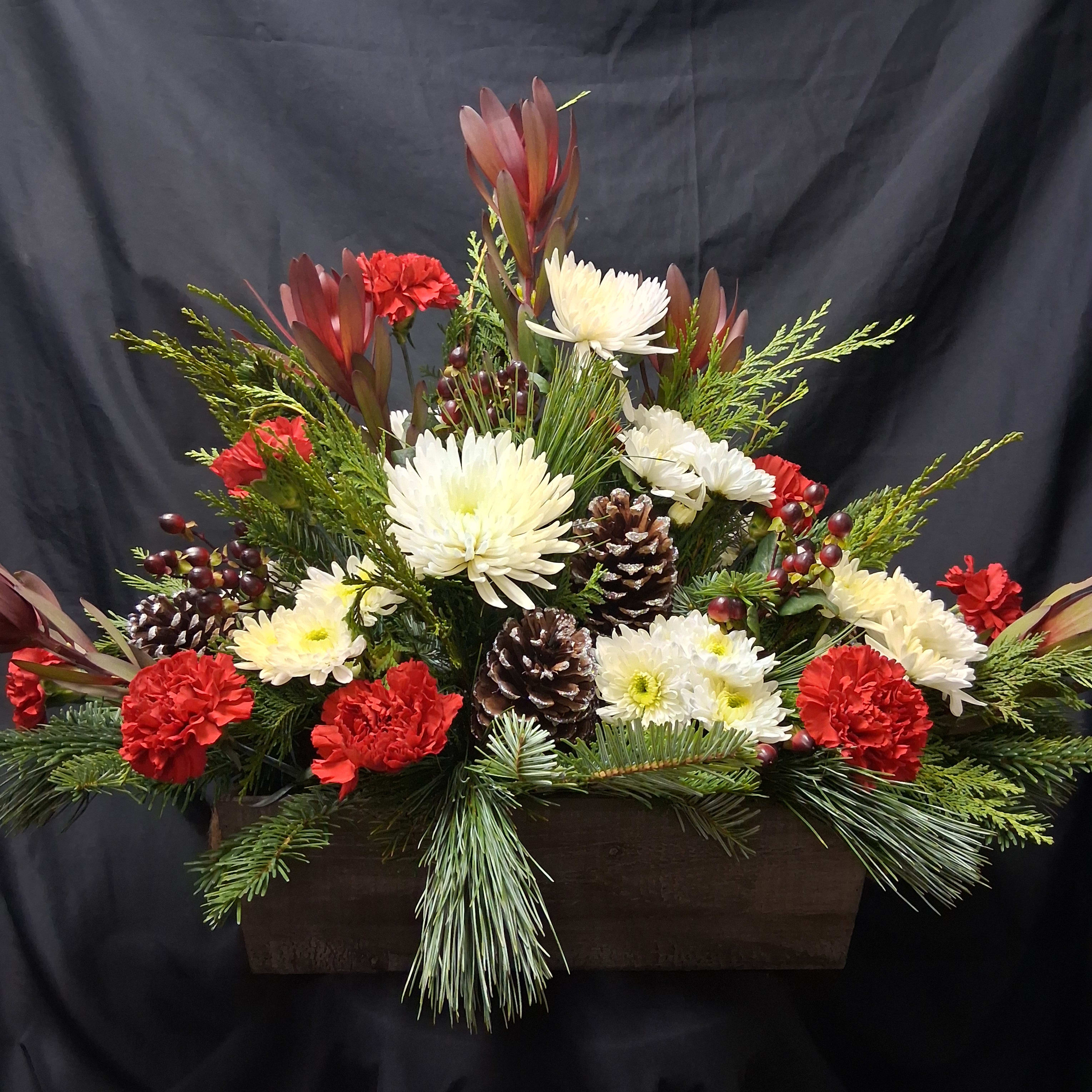 Rustic Christmas Flower Delivery London OH - London Florist and Garden ...