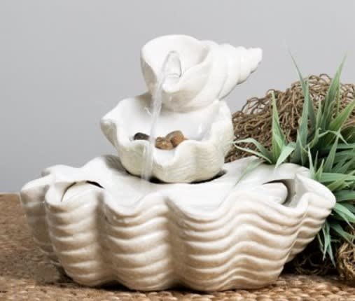Tiered Shell Indoor Water Fountain With Pump in Tulsa, OK | Mrs ...