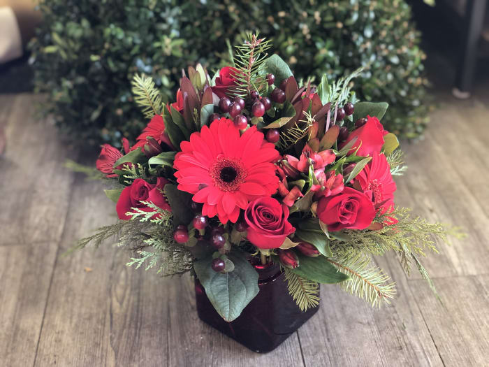 A Ruby Christmas Flower Delivery Wilmington MA - Designs By Don Florist