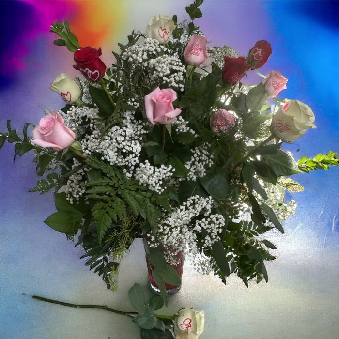 Conversation Roses Flower Delivery Kokomo IN - Banner Flower House