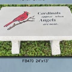Cardinals Appear Stone Bench in Edwardsville, IL | Goff and Dittman ...