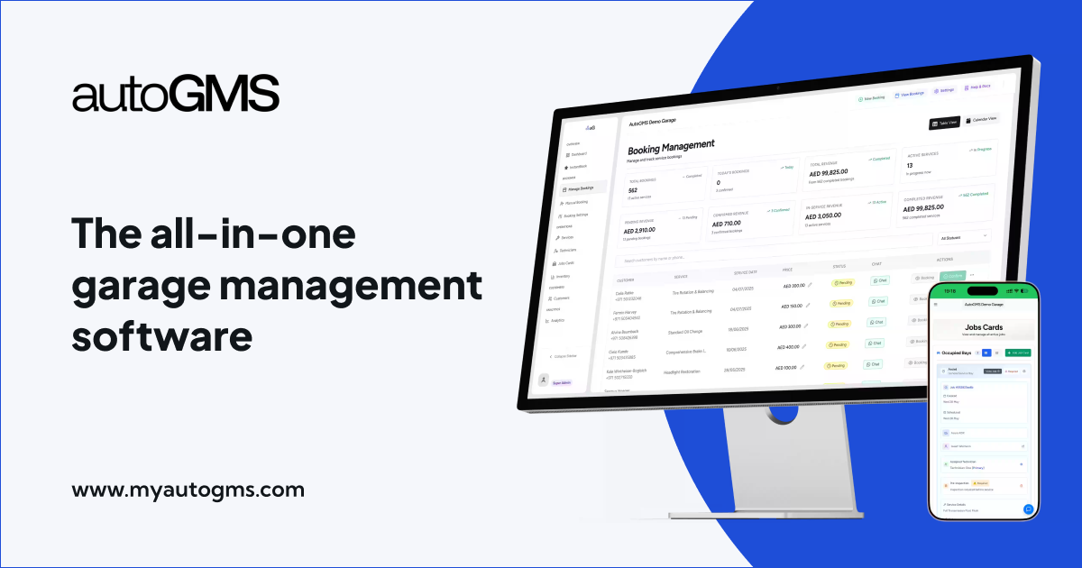 Book a Live Demo | autoGMS Garage Management Software