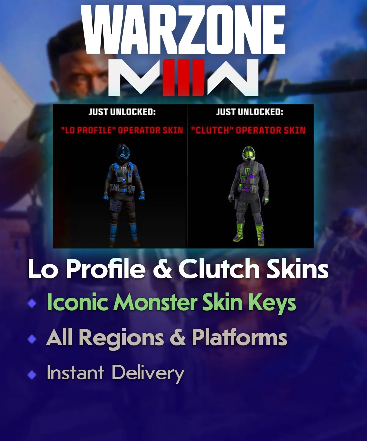 Call of Duty MW3 Clutch & Lo Profile Skin Keys - MitchCactus