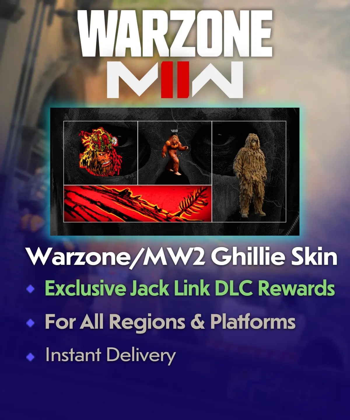 Call of Duty MW2 Ghillie Skin - Jack Links Yeti DLC Codes - MitchCactus