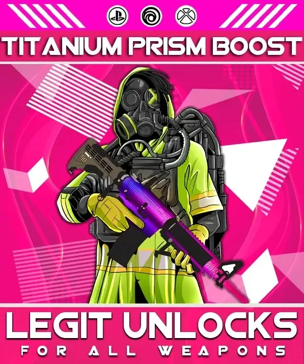 XDefiant Titanium Prisma Camo Boosting - Unlock Lvl400 Guns - MitchCactus