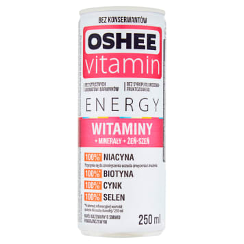 Oshee Vitamin Energy - Napój gazowany z witaminami 250ml - Frisco.pl