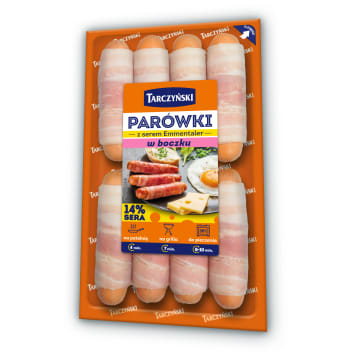 TARCZYŃSKI Parówki z serem w boczku 250 g. Cena: 9,49 zł - Frisco.pl
