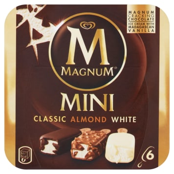 MAGNUM Mini Classic Almond White Lody waniliowe 6 szt. 330 ml - Frisco.pl