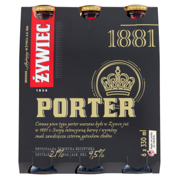 Żywiec Porter - Piwo w butelce 6pak - Frisco.pl