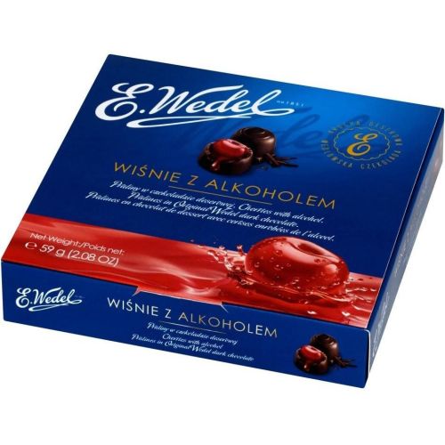 WEDEL Wiśnie z alkoholem Praliny w czekoladzie deserowej 59 g - Frisco.pl