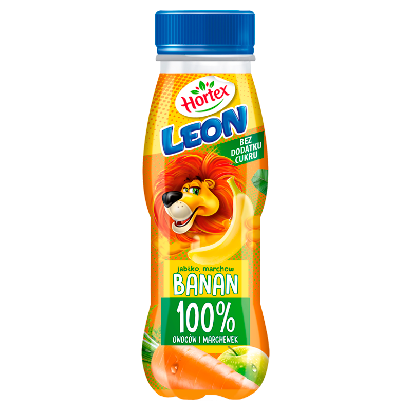 HORTEX LEON Sok z jabłek, marchwi i bananów 300 ml - Frisco.pl