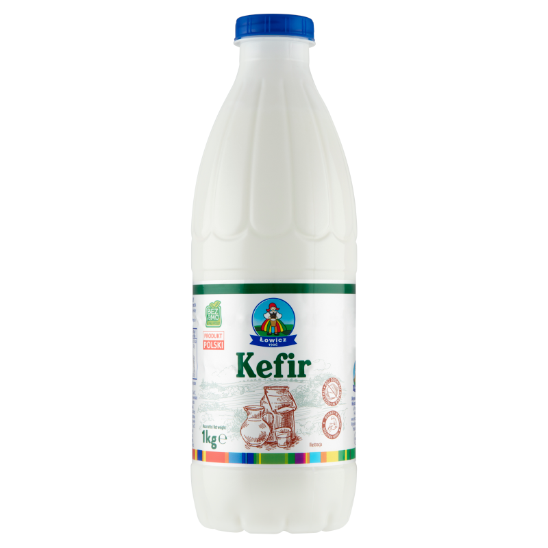 OSM ŁOWICZ Kefir naturalny w butelce 1 kg - Frisco.pl