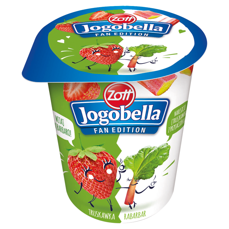 ZOTT Jogobella Jogurt truskawka-rabarbar 150 g - Frisco.pl