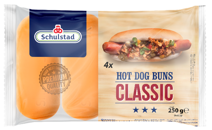 SCHULSTAD Hot Dog buns classic 4 szt 250 g - Frisco.pl