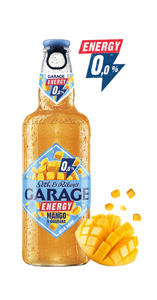 GARAGE ENERGY Mango & Guarana Piwo bezalkoholowe (butelka bezzwrtona ...