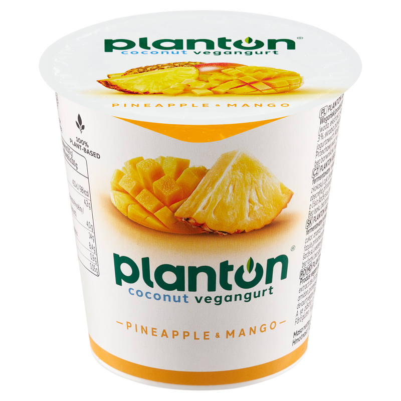 PLANTON Vegangurt kokosowy o smaku ananas-mango 150 g - Frisco.pl