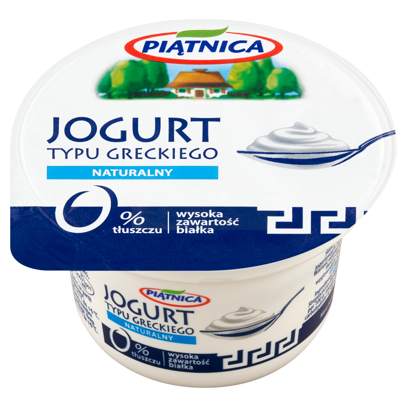 Piątnica jogurt grecki naturalny 0% bez zbędnych kalorii - Frisco.pl