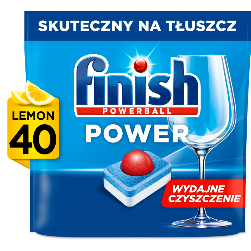 FINISH POWER All in 1 Tabletki do zmywarki Lemon 40 szt. 1 szt - Frisco.pl