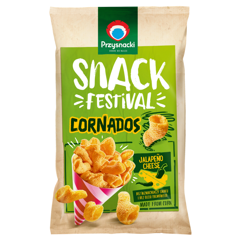 PRZYSNACKI Snack Festival Cornados ser z jalapeno 110 g - Frisco.pl