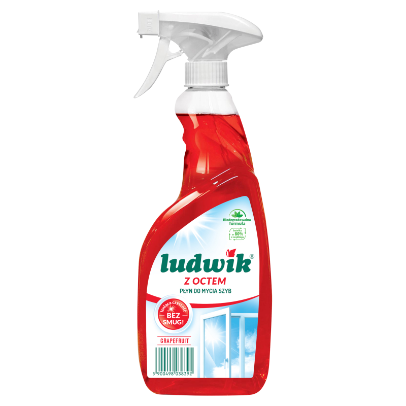 LUDWIK Płyn do szyb i glazury z octem - grapefruit 600 ml - Frisco.pl
