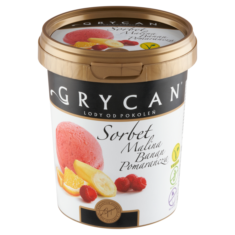 GRYCAN Sorbet malina banan pomarańcza 500 ml - Frisco.pl