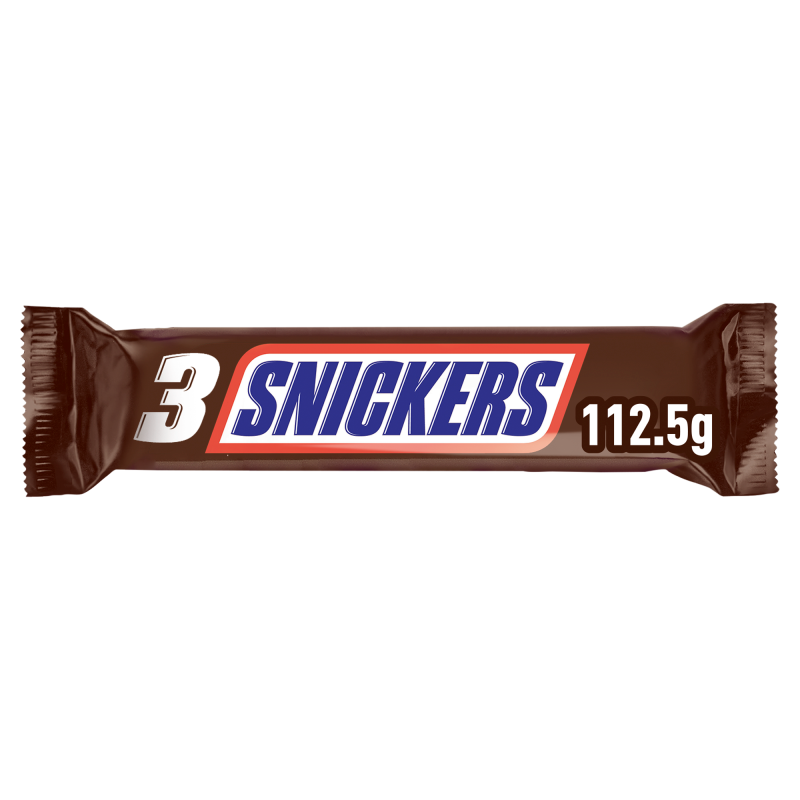SNICKERS Potrójny baton z karmelem i orzechami 112 g - Frisco.pl