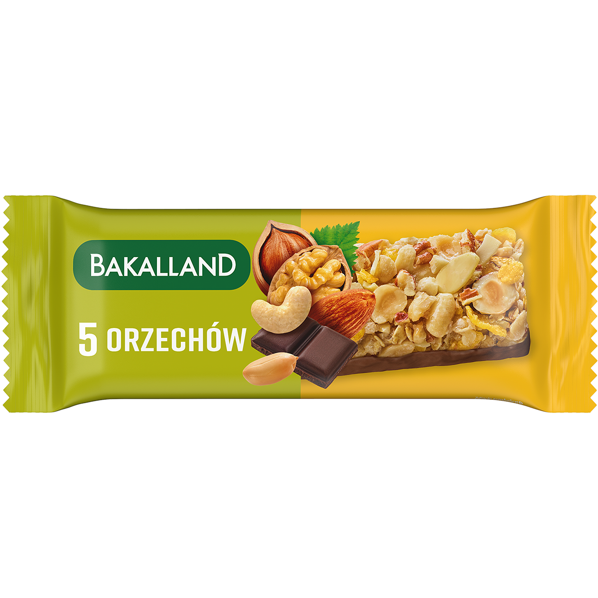 Bakalland Ba! - Baton zbożowy 5 orzechów w polewie - Frisco.pl