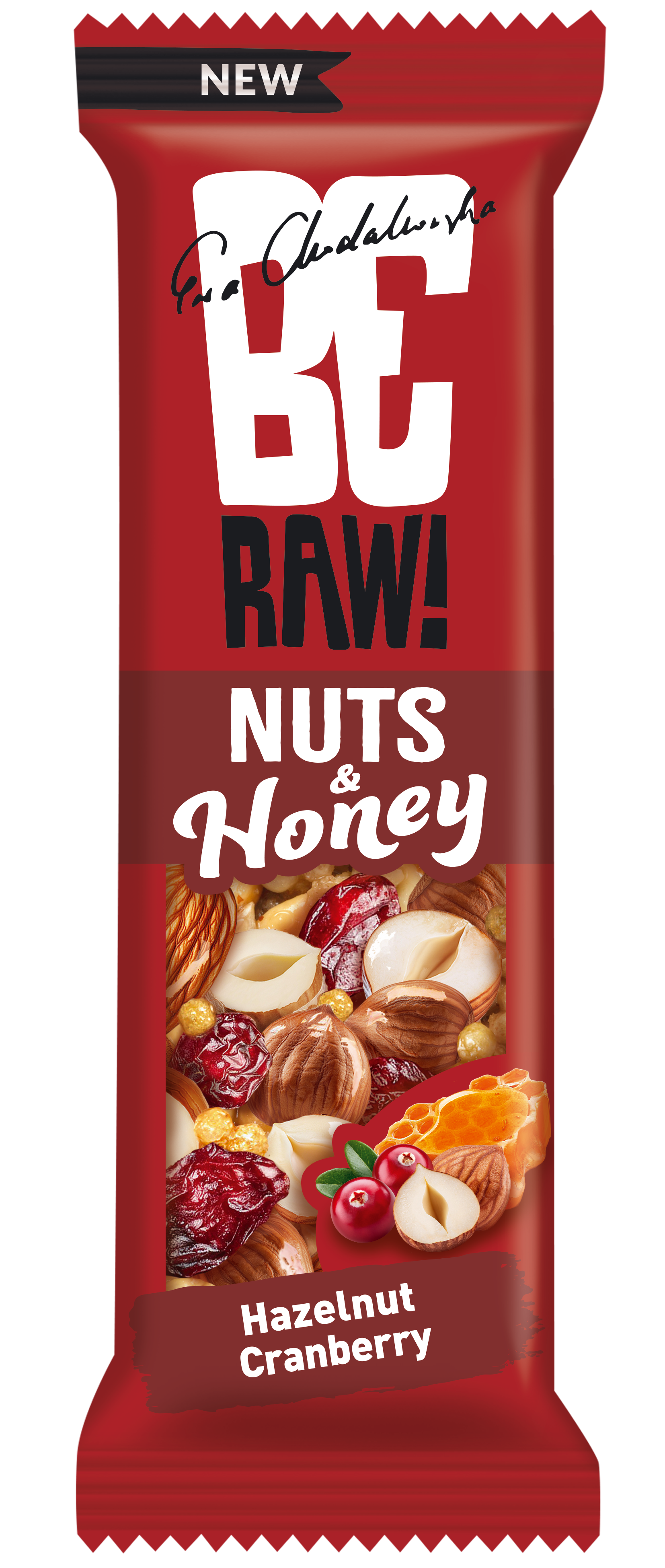 BE RAW! Baton Nuts&Honey Żurawina & Orzech laskowy 30 g - Frisco.pl
