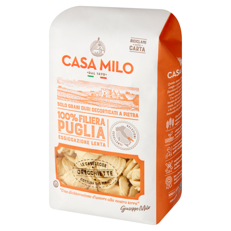 CASA MILO Makaron Orecchiette 500 g - Frisco.pl