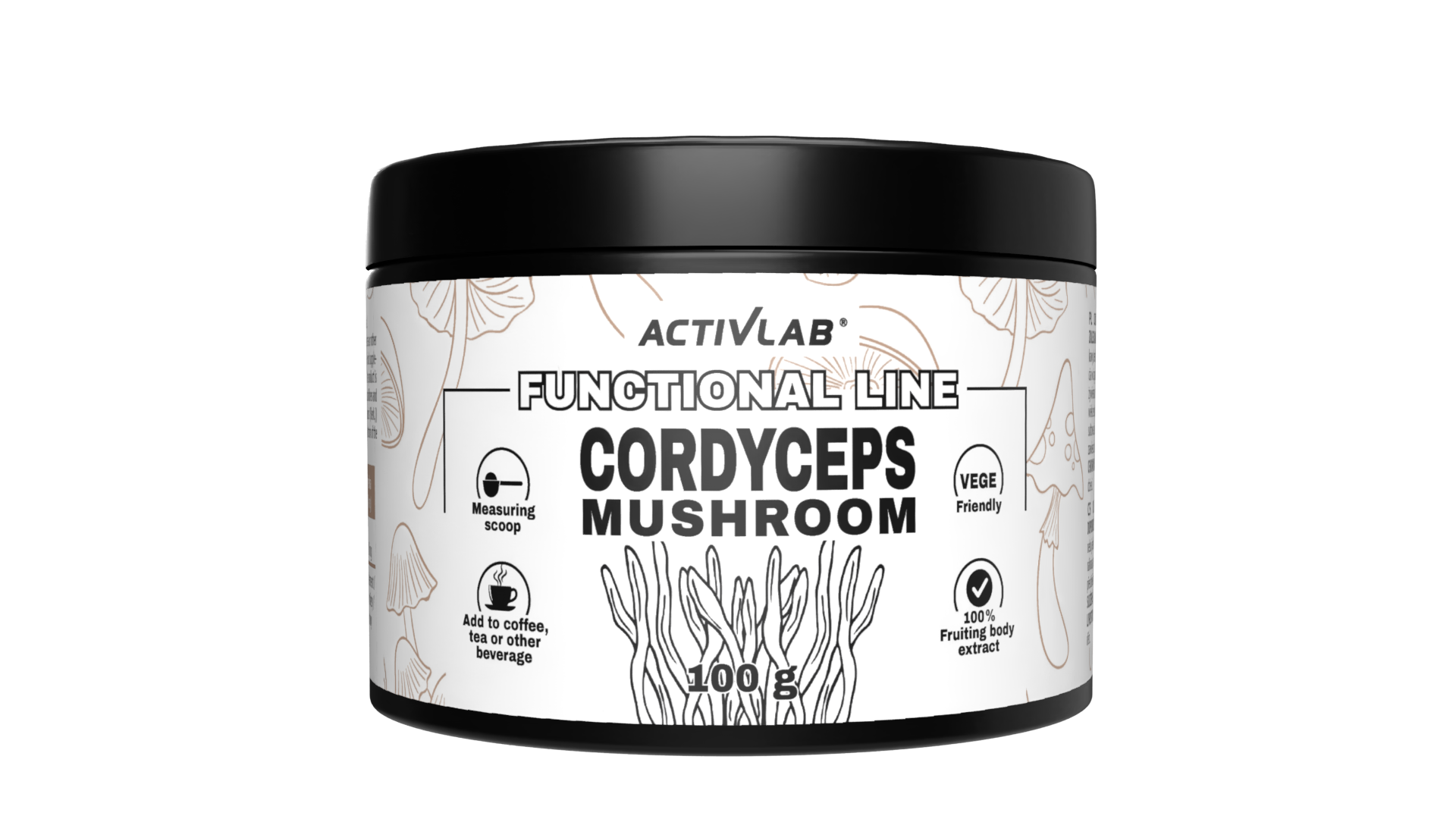 ACTIVLAB FUNCTIONAL LINE Ekstrakt grzybowy CORDYCEPS MUSHROOM 100g ...
