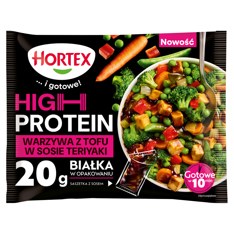 HORTEX HIGH PROTEIN Warzywa na patelnię z tofu 450 g - Frisco.pl