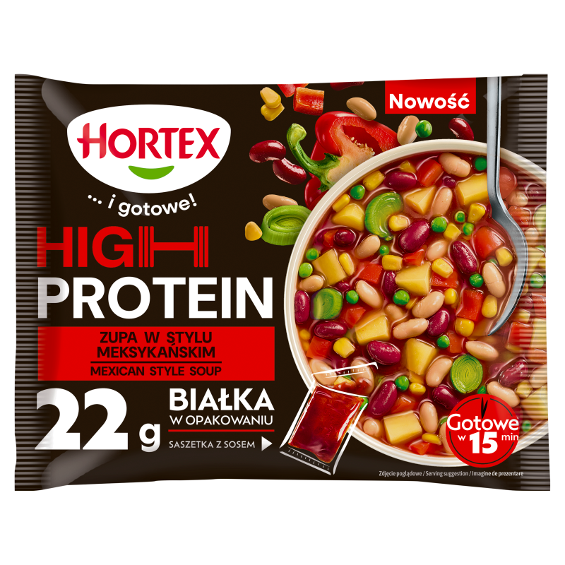 HORTEX HIGH PROTEIN Zupa w stylu meksykańskim 450 g - Frisco.pl