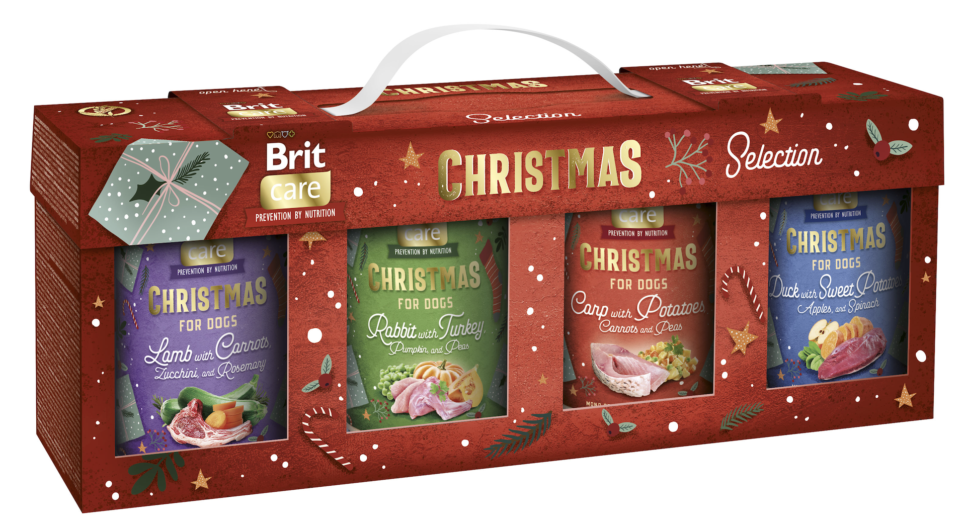 BRIT Świąteczny box dla psa 4x400 g 1.6 kg - Frisco.pl