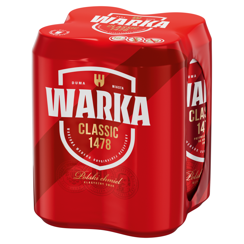 WARKA Classic Piwo 4x500ml (puszka zwrotna) 2 l - Frisco.pl