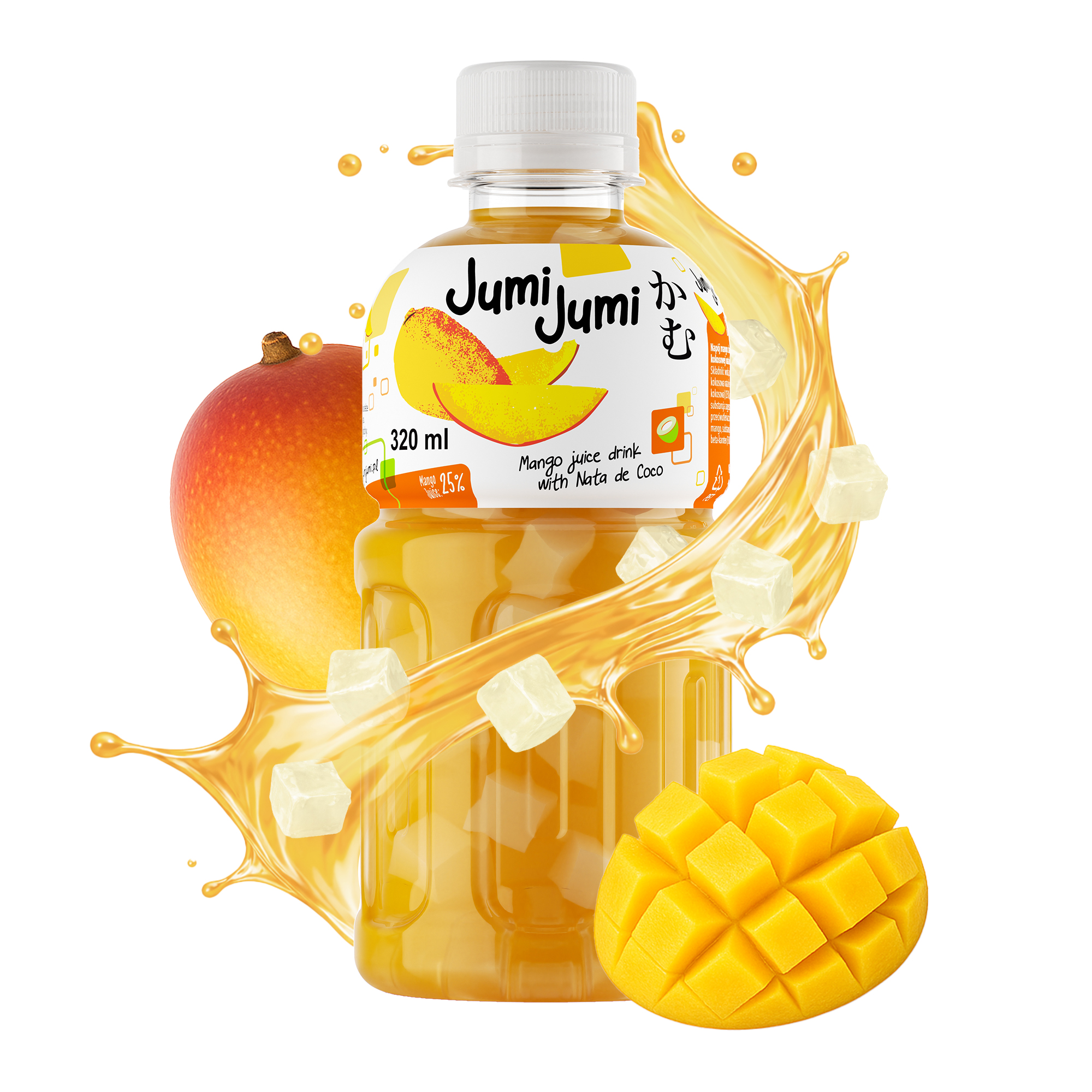 Jumi Jumi Napój o smaku mango z kawałkami kokosa 320 ml - Frisco.pl