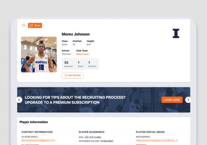 Player Profiles - Prep Hoops