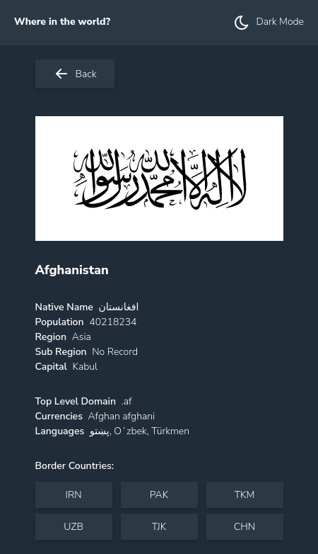 GitHub - ChrisNics/REST-Countries-API