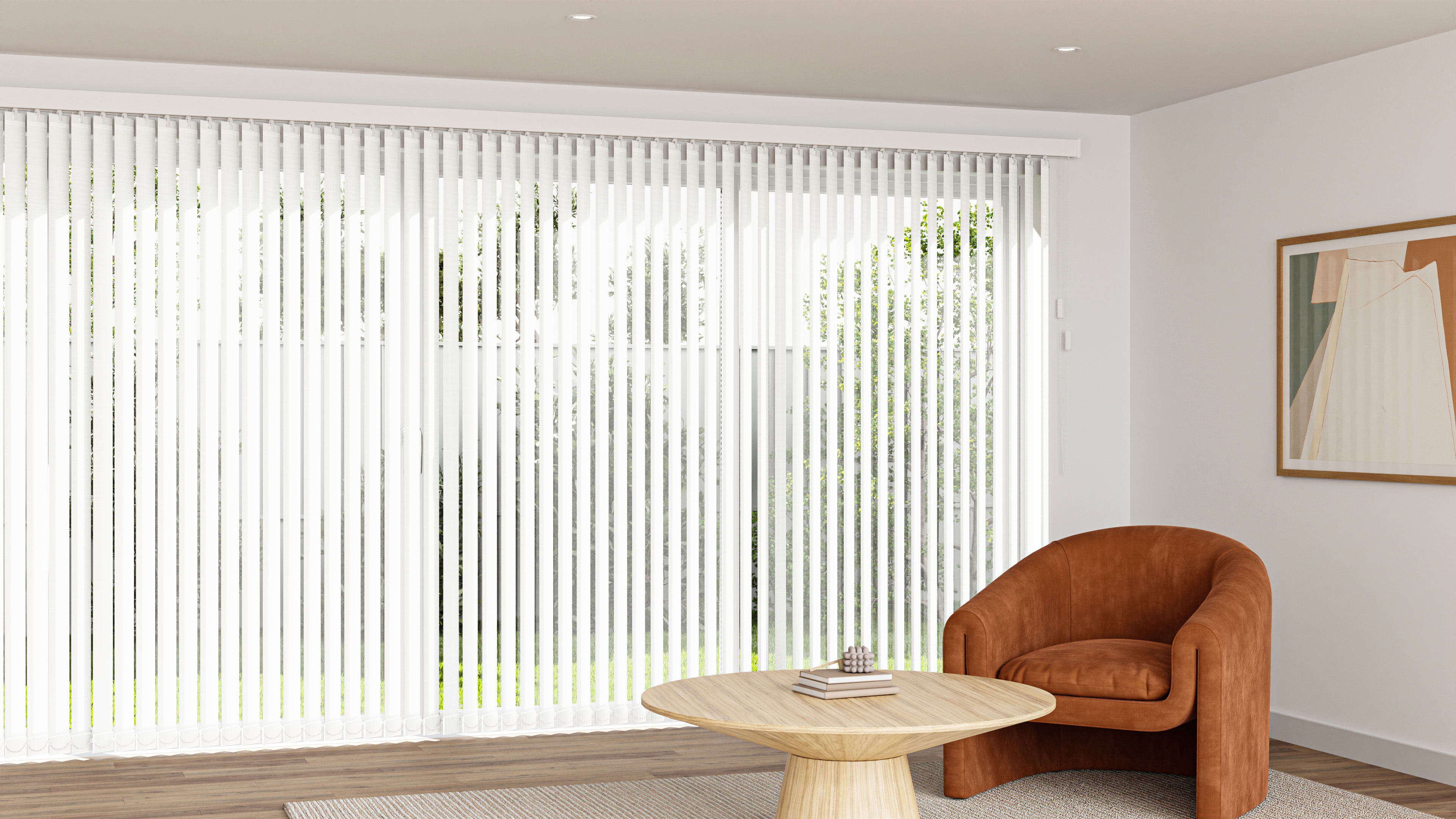 Qube 127mm Blockout Vertical Blind in Cross