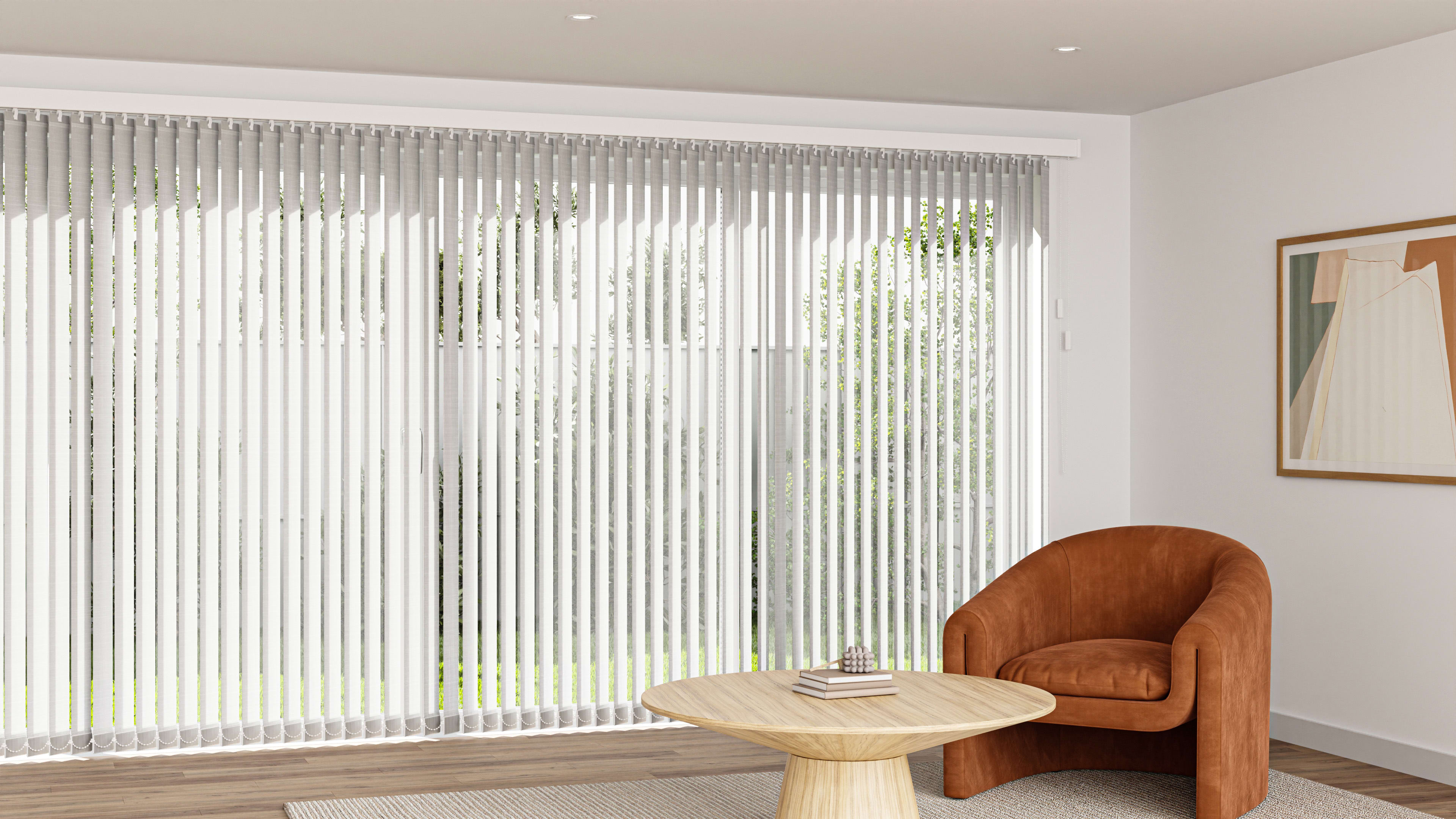 Balmoral BO 89mm Blockout Vertical Blind in Armour BO