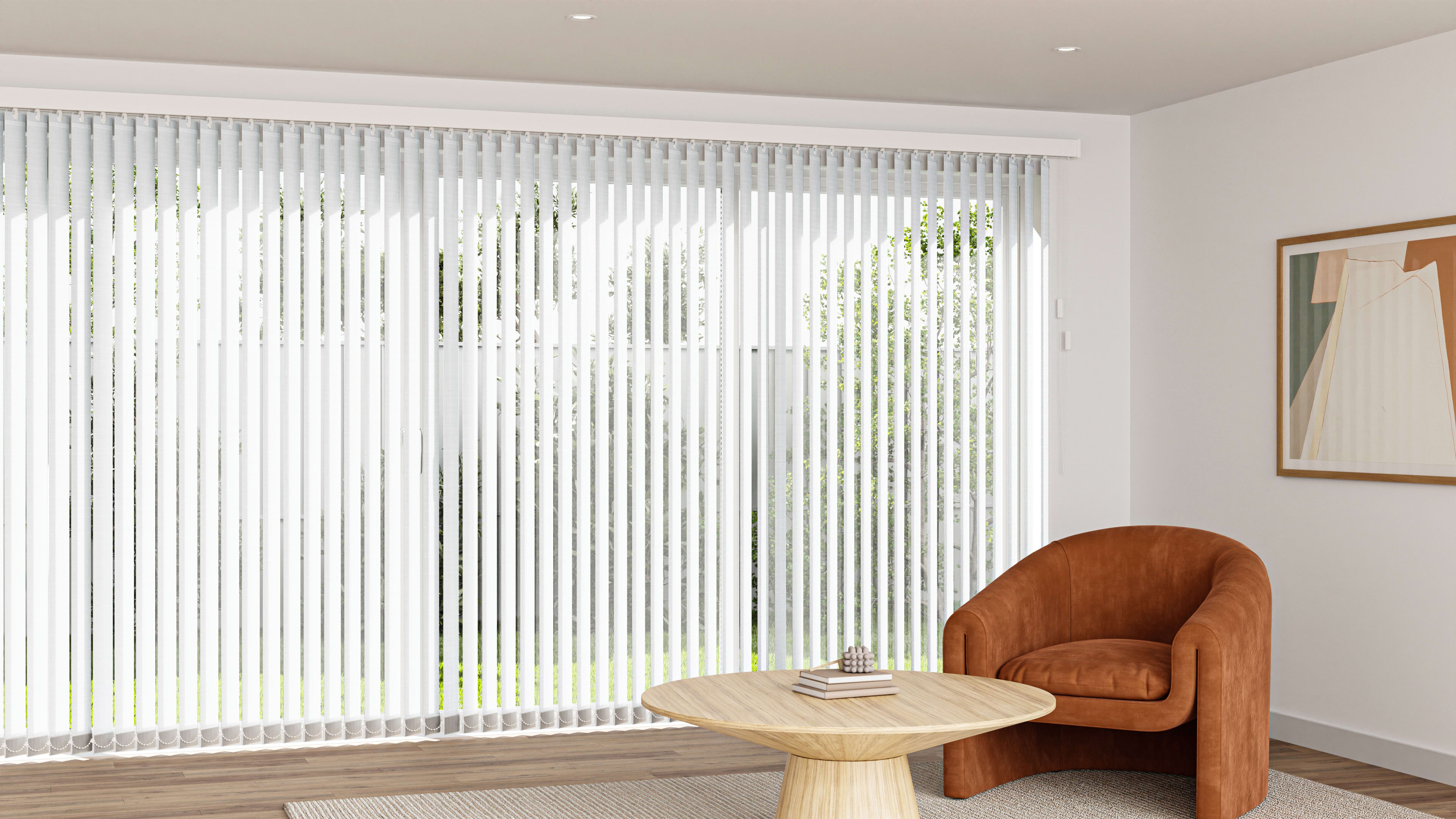 Balmoral BO 89mm Blockout Vertical Blind in Chrome BO